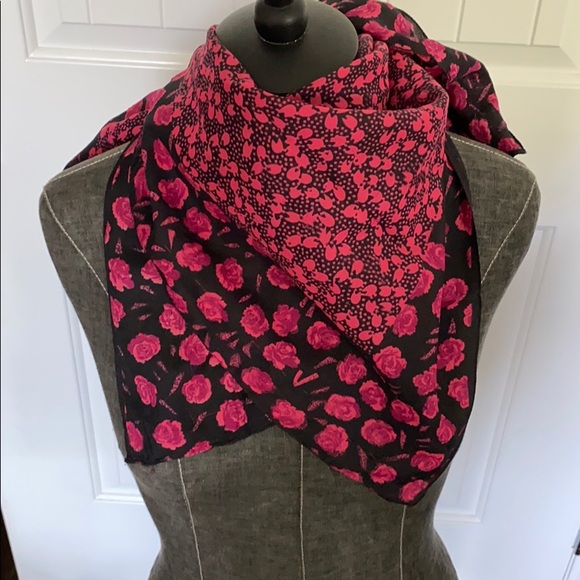 Vintage | Accessories | Vintage Scarf Give Her Roses For Valentines Day ...